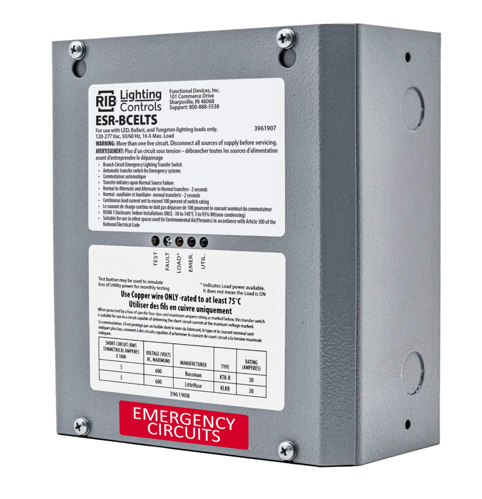 ESR-BCELTS - Introducing our Branch Circuit Emergency Lighting Transfer ...